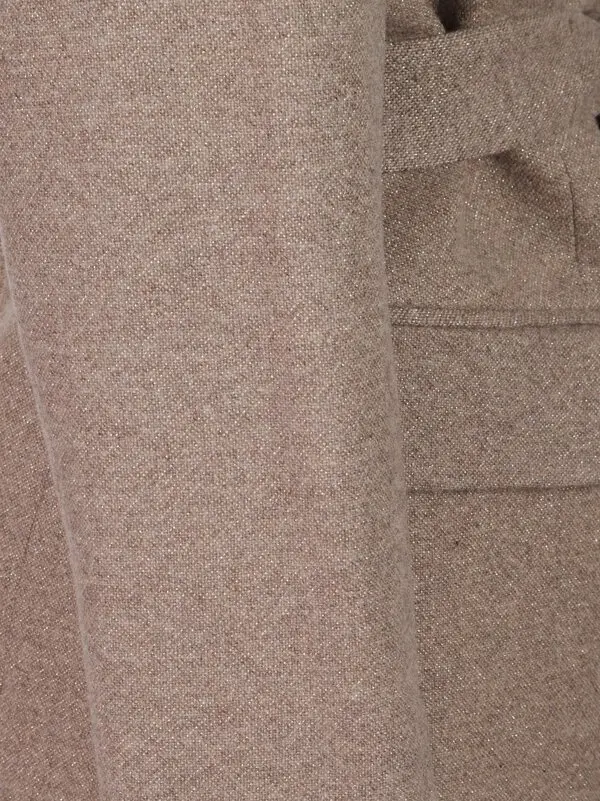 Peserico Long-sleeved Belted Blazer