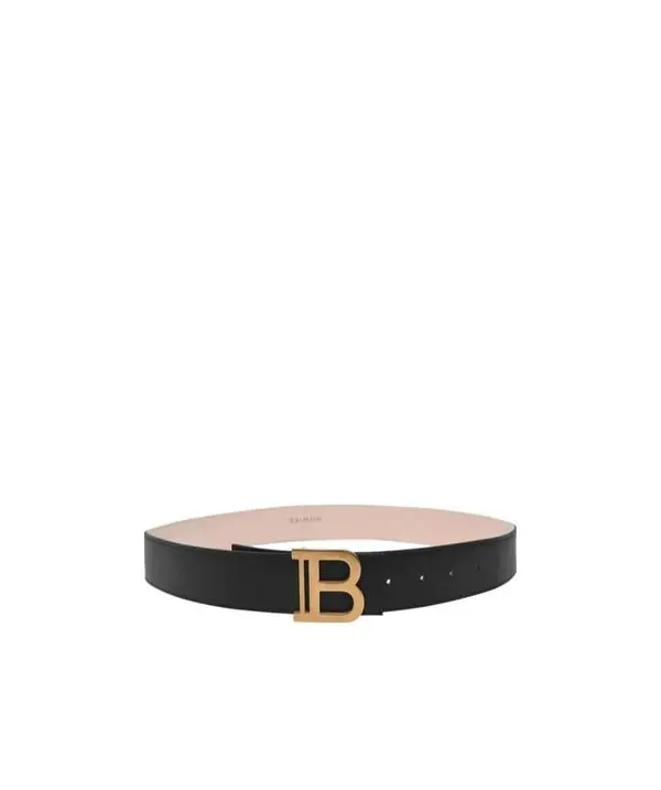Balmain Logo Waist Belt - Black