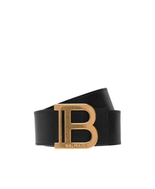 Balmain Logo Waist Belt - Black