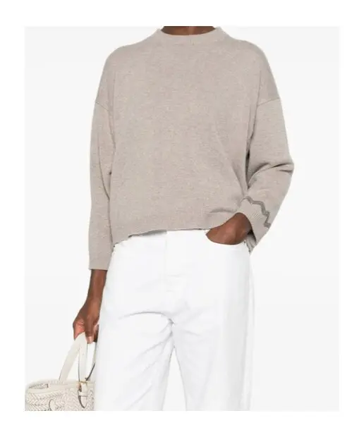 PANICALE Drop-shoulder Embellished Sweater