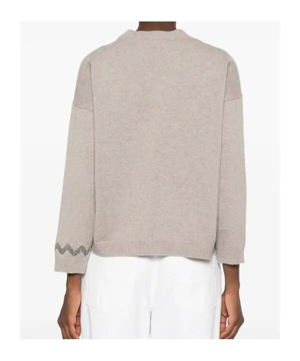 PANICALE Drop-shoulder Embellished Sweater