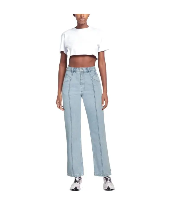 Isabel Marant Étoile Light Wash Straight Leg Jeans