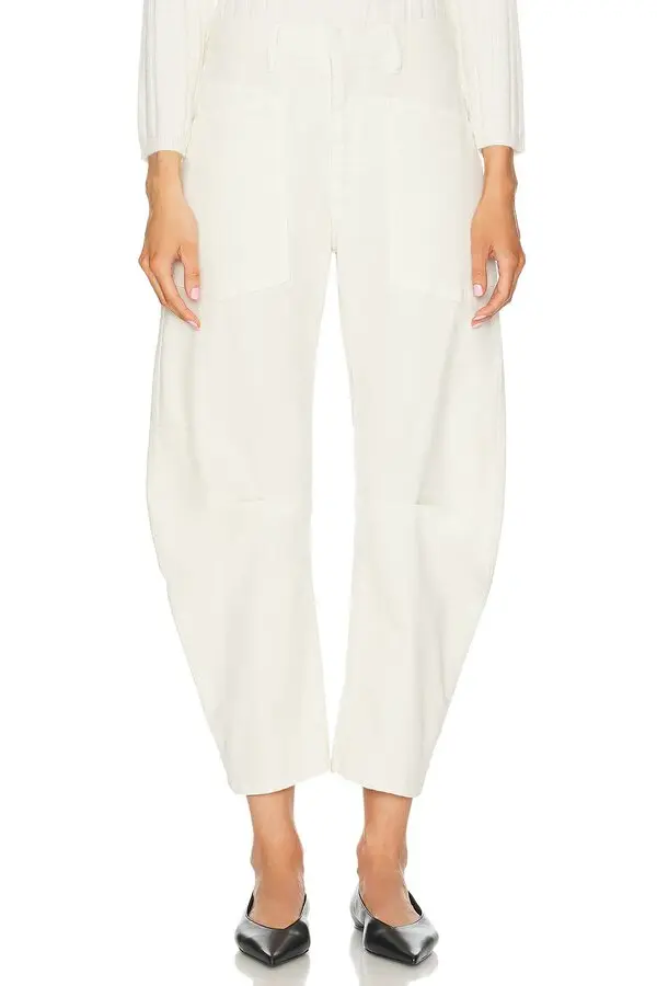 NILI LOTAN Tailored Trousers With Patch Pockets - White