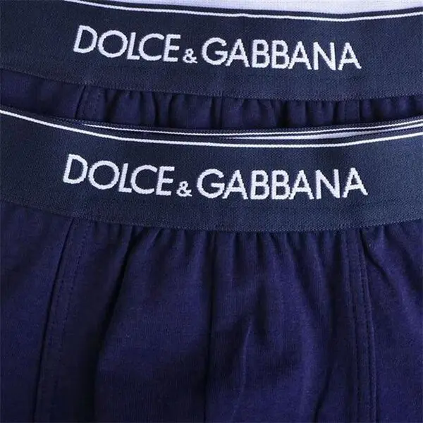 Dolce & Gabbana Plain Cotton Stretch Boxers, 2-pack