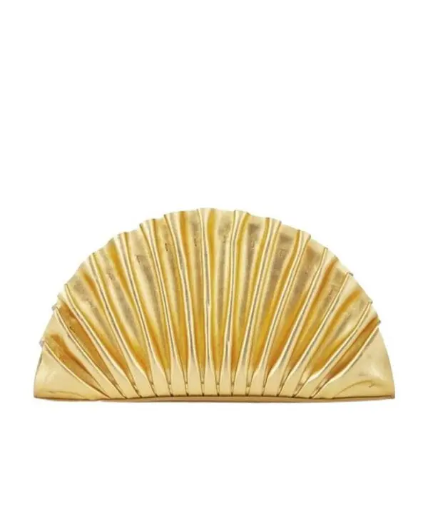Cult Gaia Fan-shaped Clutch - Nude