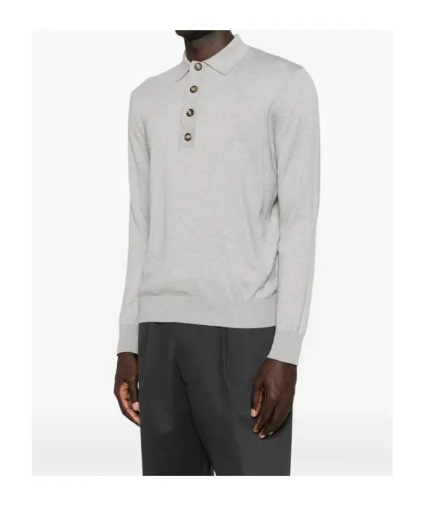 Eleventy Long-sleeve Polo Shirt