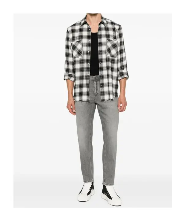 DONDUP Faded Tapered Jeans
