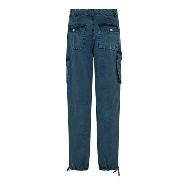 GANNI Cotton Straight Leg Cargo Trousers