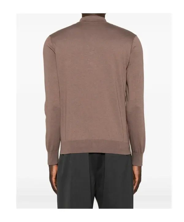 Eleventy Long-sleeve Polo Shirt