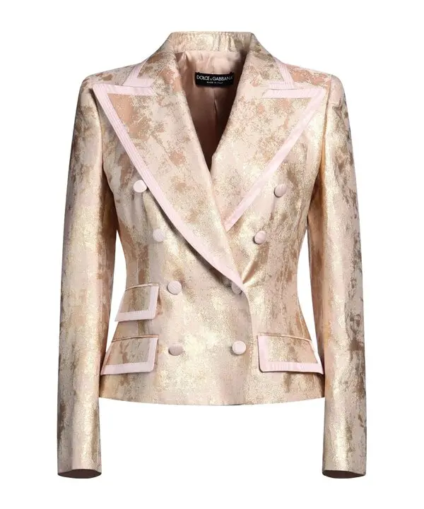 Dolce & Gabbana Two-tone Metallic Blazer - Pink