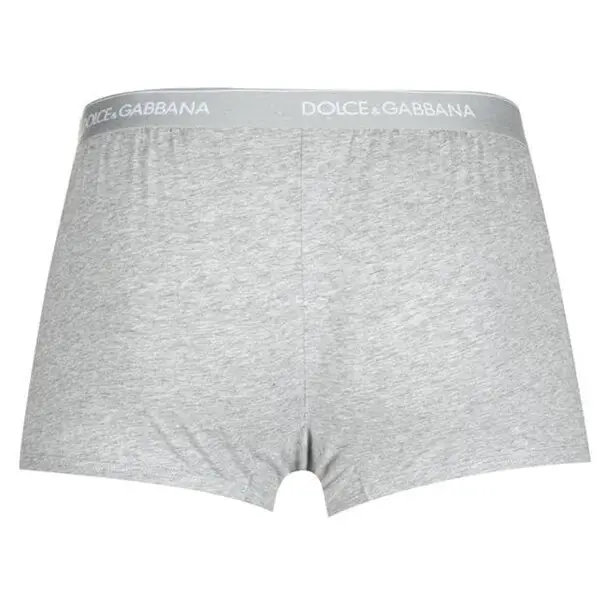 Dolce & Gabbana Plain Cotton Stretch Boxers, 2-pack