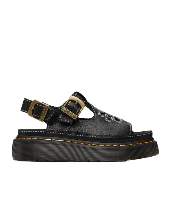 Dr. Martens Dunnet Flower Sandals - Black