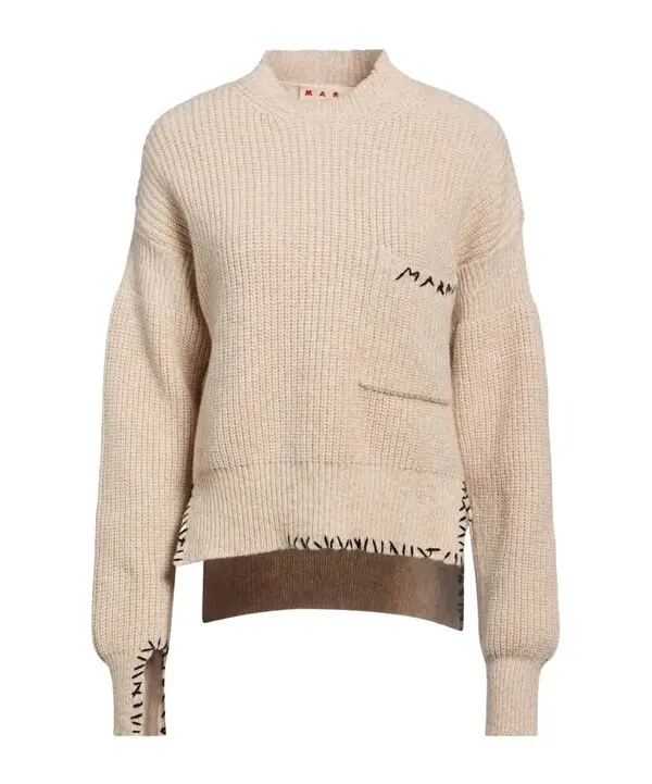 Marni Solid Color Wool Knit Sweater