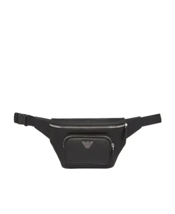 Emporio Armani Logo Chest Bag - Black
