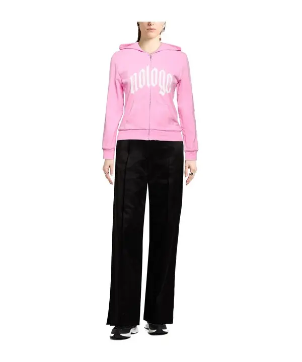 Balenciaga Long Sleeve Hooded Zip Sweatshirt With Print