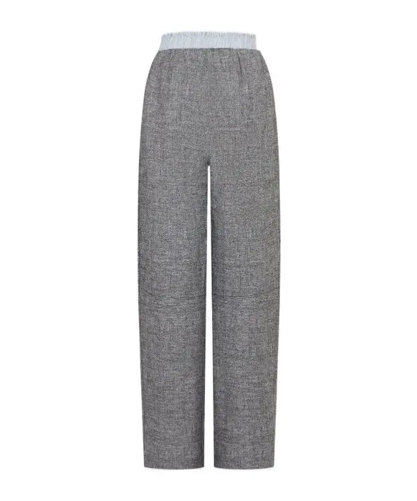 Rabanne Elasticated-waistband Straight-leg Trousers