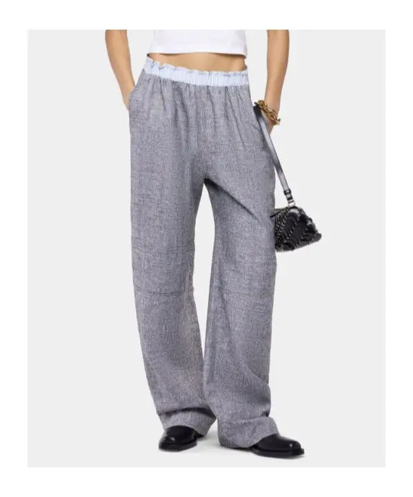 Rabanne Elasticated-waistband Straight-leg Trousers