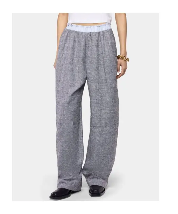 Rabanne Elasticated-waistband Straight-leg Trousers