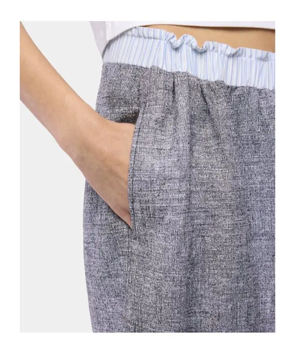 Rabanne Elasticated-waistband Straight-leg Trousers