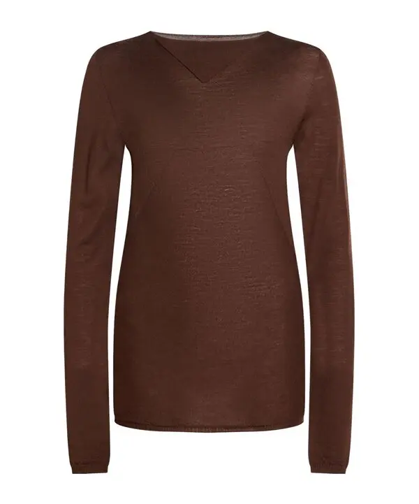 Rick Owens Simple Solid Color Knit Sweater