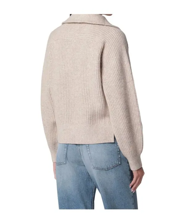 Isabel Marant Étoile Miranda Ribbed Knit V-neck Jumper With Toggle Closure - Beige