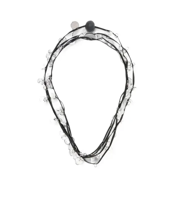 MARIA CALDERARA Clear Crystal Long Necklaces