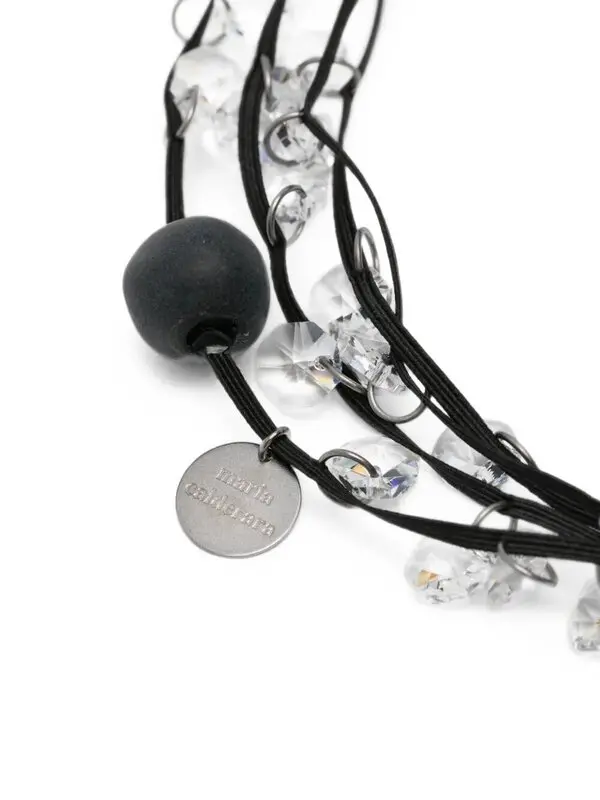 MARIA CALDERARA Clear Crystal Long Necklaces