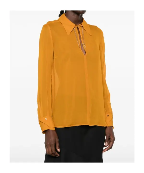 Elisabetta Franchi Charm-embellished Cut-out Blouse