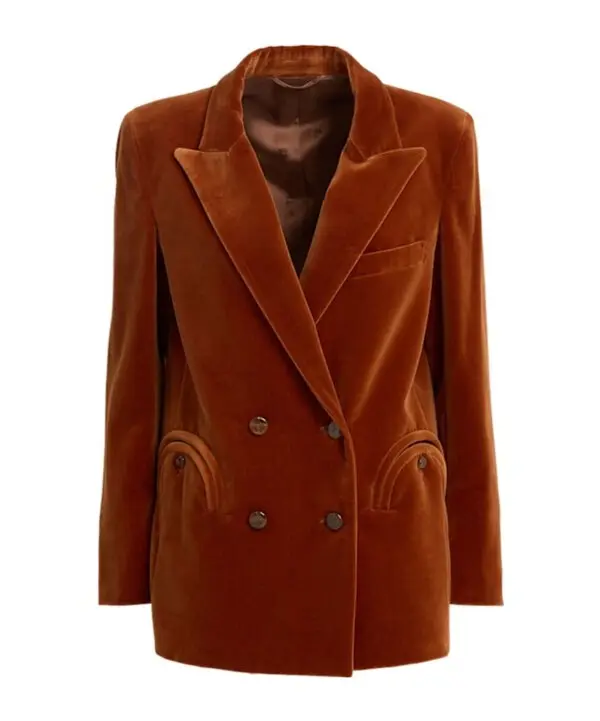 BLAZÉ MILANO Everynight Cotton Velvet Blazer - Brown
