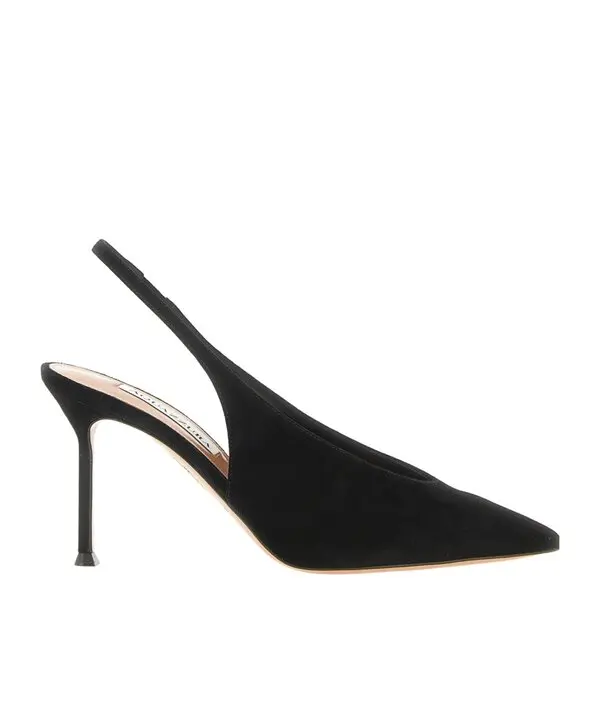 AQUAZZURA Voltaire Slingback Stiletto Pumps - Black