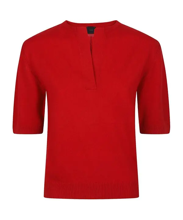Pinko Varsavia V-neck Sweater - Red