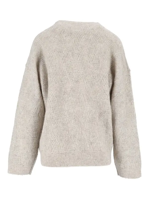 Peserico Diamond-knit Crewneck Jumper