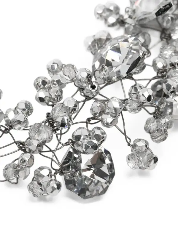 MARIA CALDERARA Diamond Crystal Long Necklace