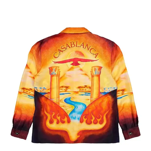 Casablanca Graphic Printed Long-sleeved Shirt
