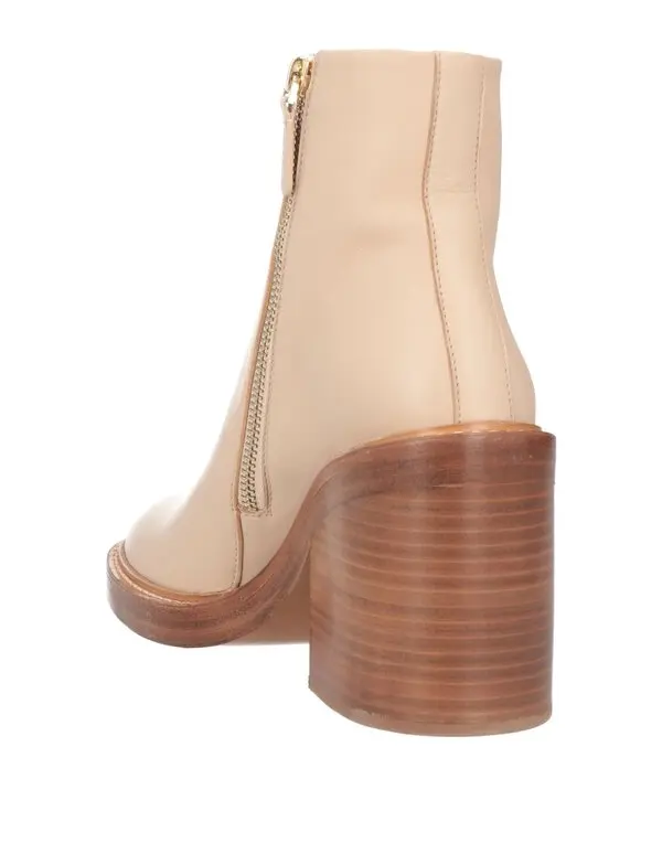 Chloé Minimalist Leather Ankle Boots