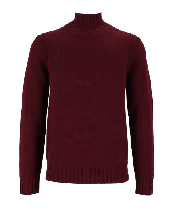 BALLANTYNE Turtleneck Knit Top - Brown