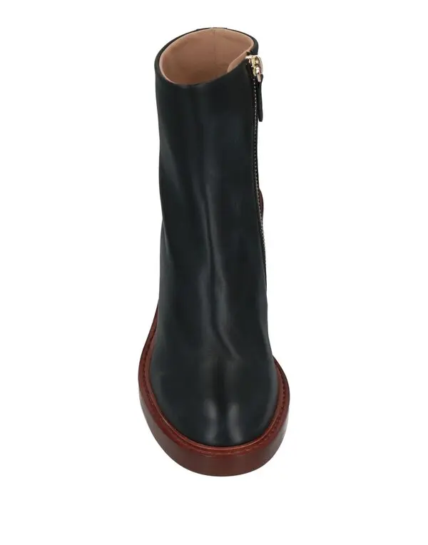 Chloé Minimalist Leather Ankle Boots