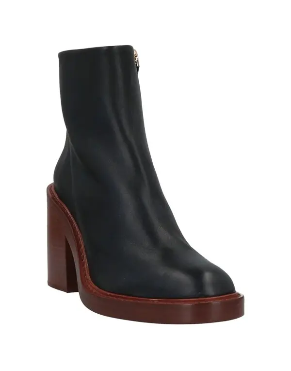 Chloé Minimalist Leather Ankle Boots