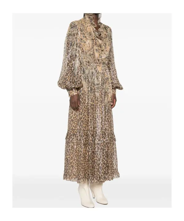 Etro Paisley Leopard-print Maxi Dress