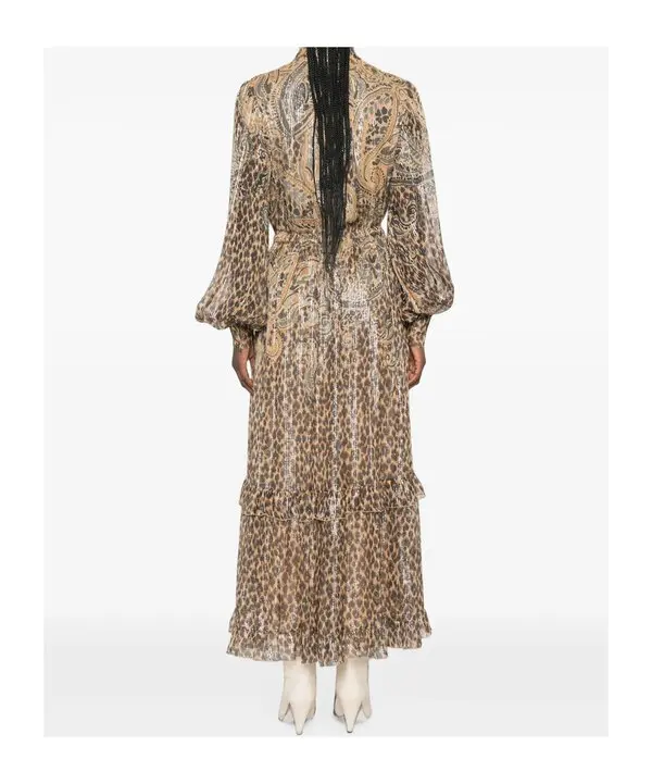 Etro Paisley Leopard-print Maxi Dress