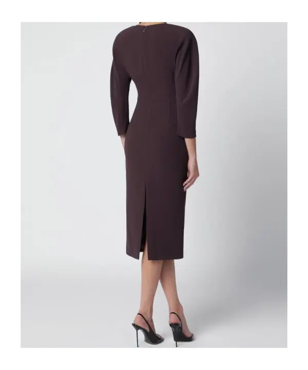 Andamane Midi Dress With Rounded Shoulders