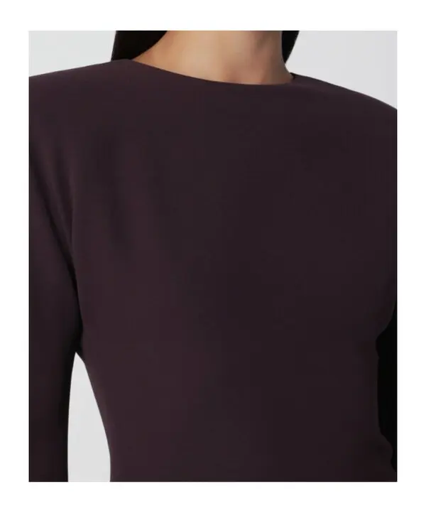 Andamane Midi Dress With Rounded Shoulders