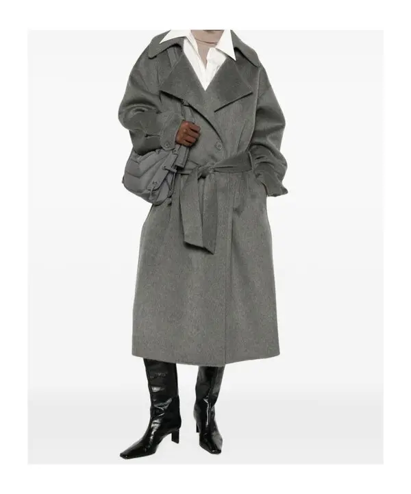 THE FRANKIE SHOP Double-breasted Belted Coat