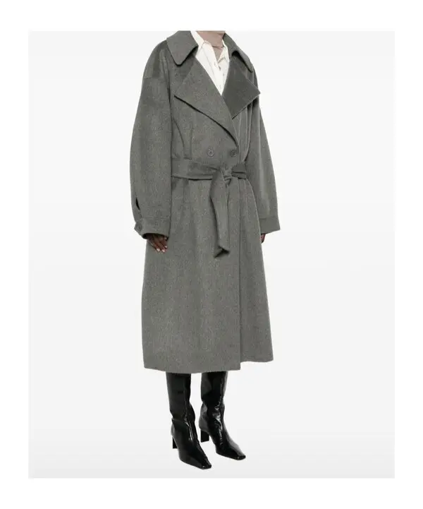 THE FRANKIE SHOP Double-breasted Belted Coat