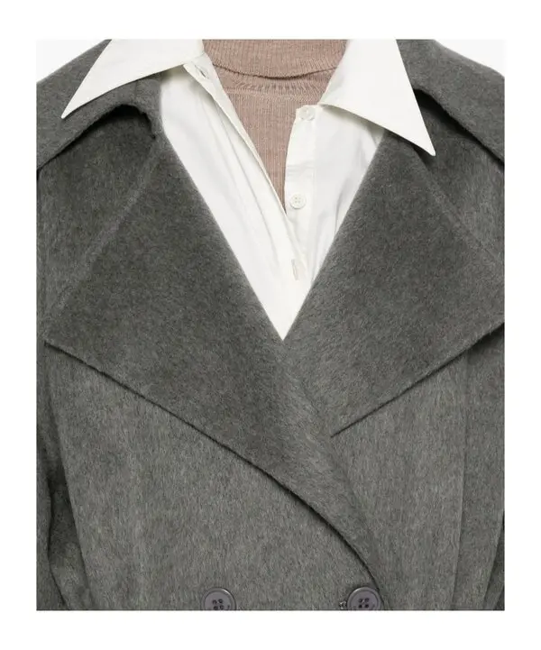 THE FRANKIE SHOP Double-breasted Belted Coat