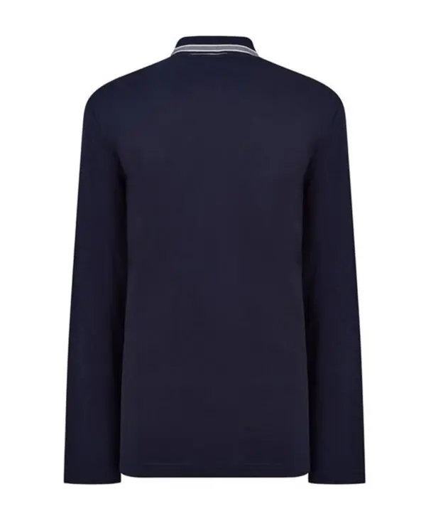 Hugo Boss Navy Blue Long-sleeved Polo Shirt