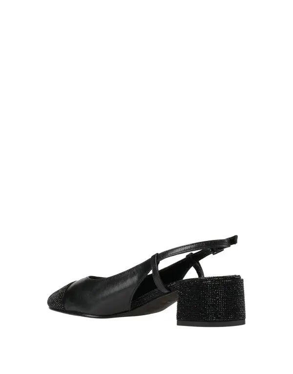 Tory Burch Embellished Block Heel Slingbacks
