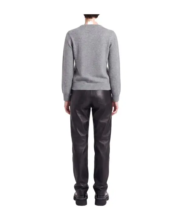 GANNI Geometric Wool Knit Cardigan