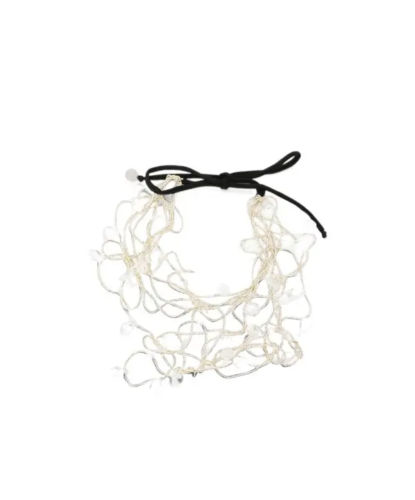 MARIA CALDERARA Beaded Statement Necklace - No