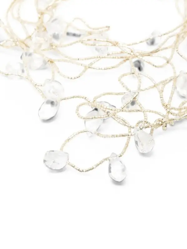 MARIA CALDERARA Beaded Statement Necklace - No